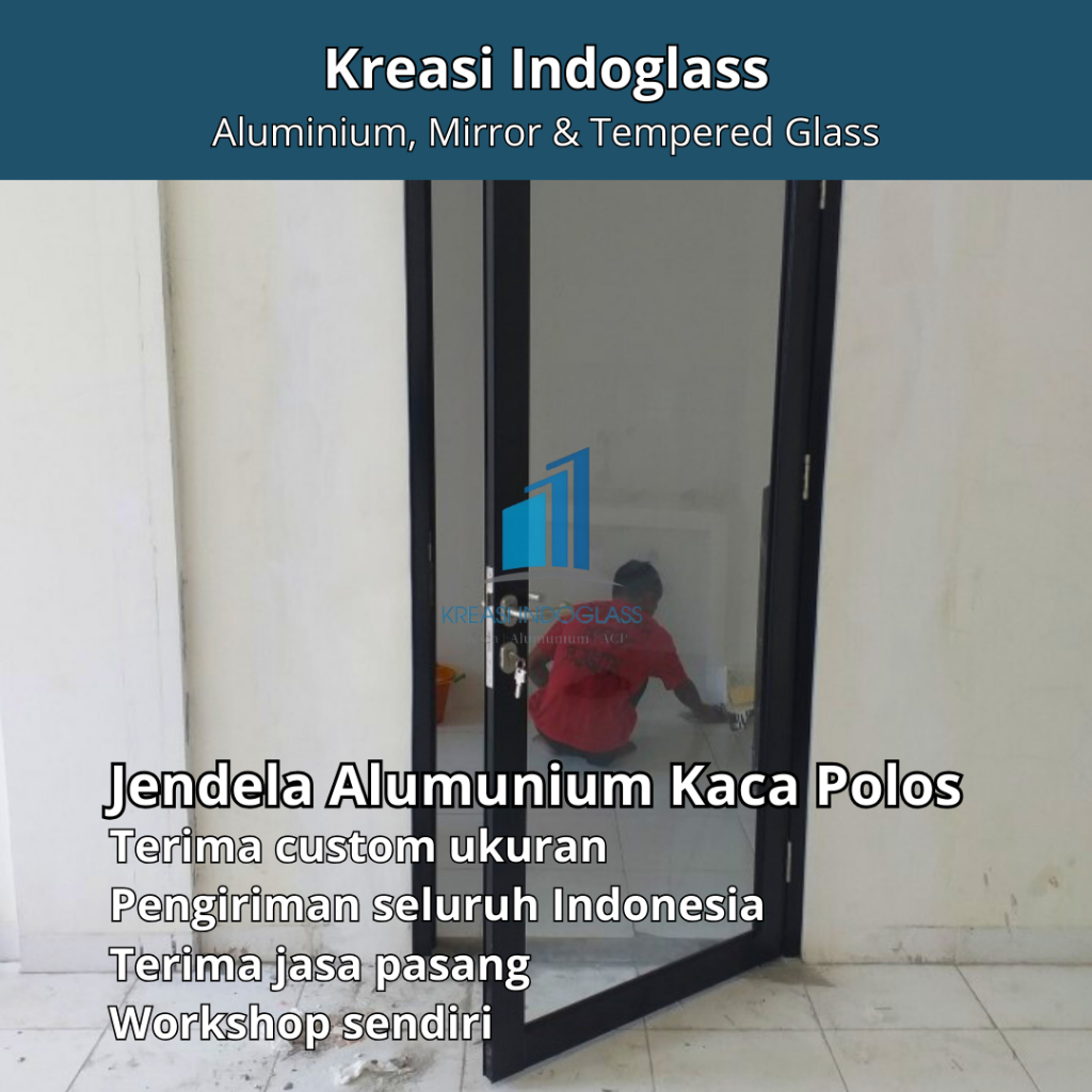 Jual Pintu Kaca Alumunium Full Kaca Polos | Shopee Indonesia