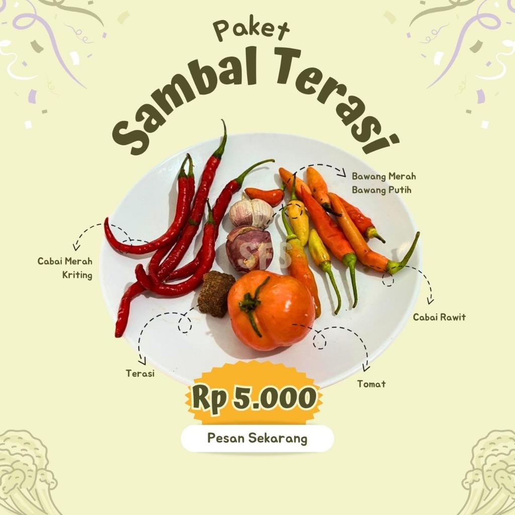 Jual Paket Sambal Terasi 5 ribu - Sayur Fresh Solo | Shopee Indonesia
