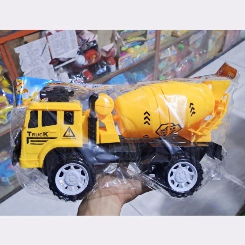 Jual MAINAN TRUCK MIXER TRUCK MOLEN MOBIL KONTRUKSI | Shopee Indonesia