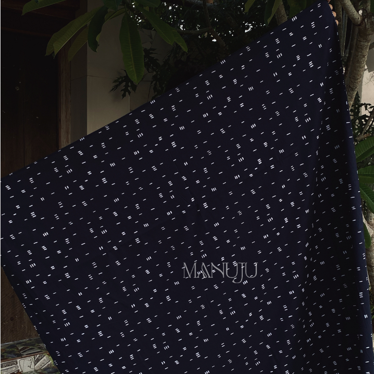 Jual Kain Batik Meteran Warna Biru Motif Ketan Premium Batik Wanita ...