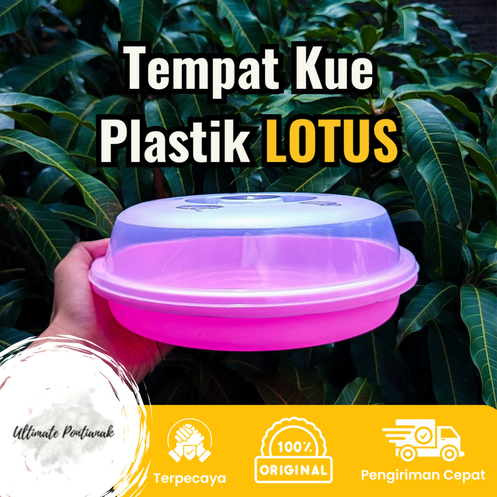 Jual Tempat Kue Plastik Bulat MOCHI LOTUS | Cake Tray Plastik | Nampan ...