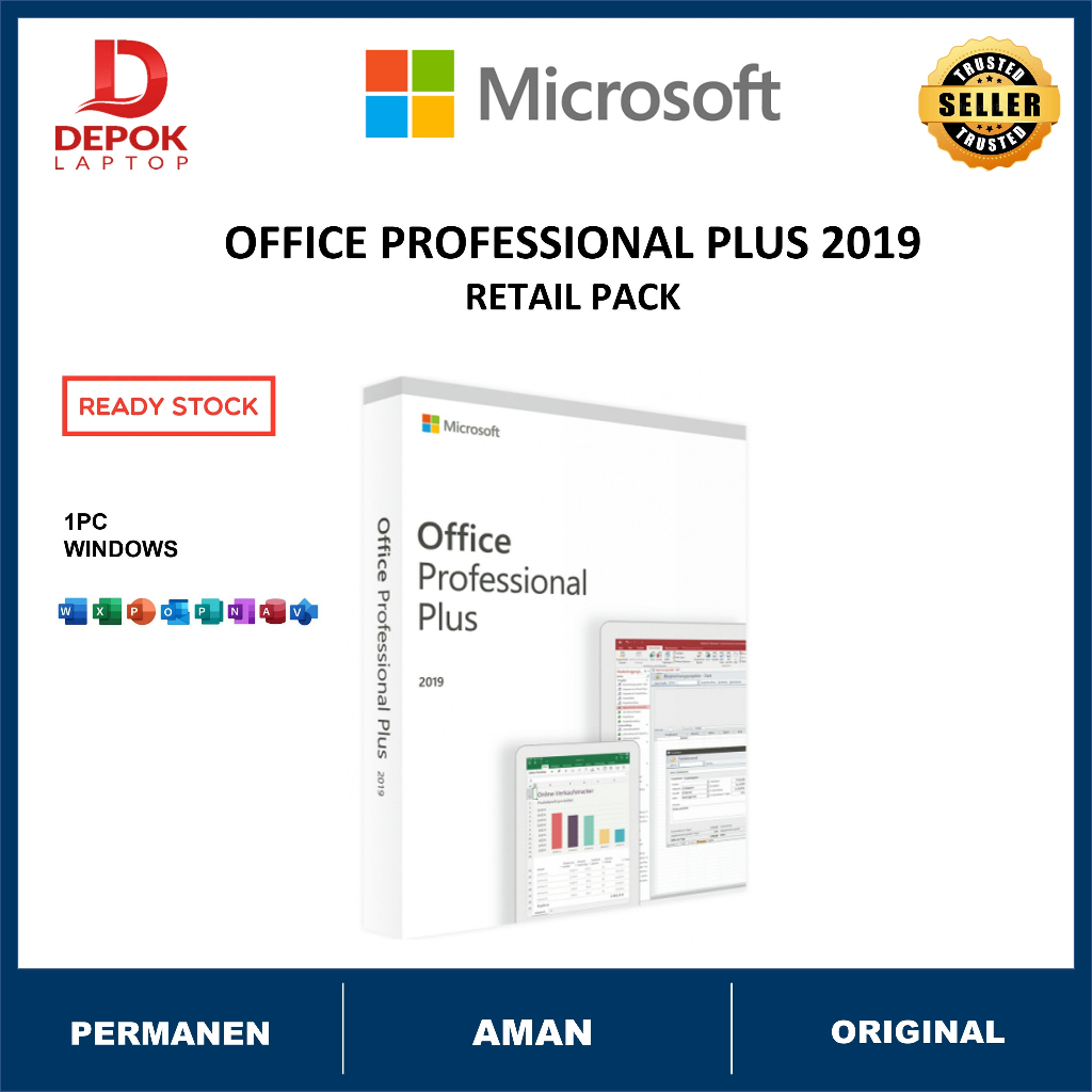 Jual Microsoft Office Professional Plus 2019 Retail Pack Original ...