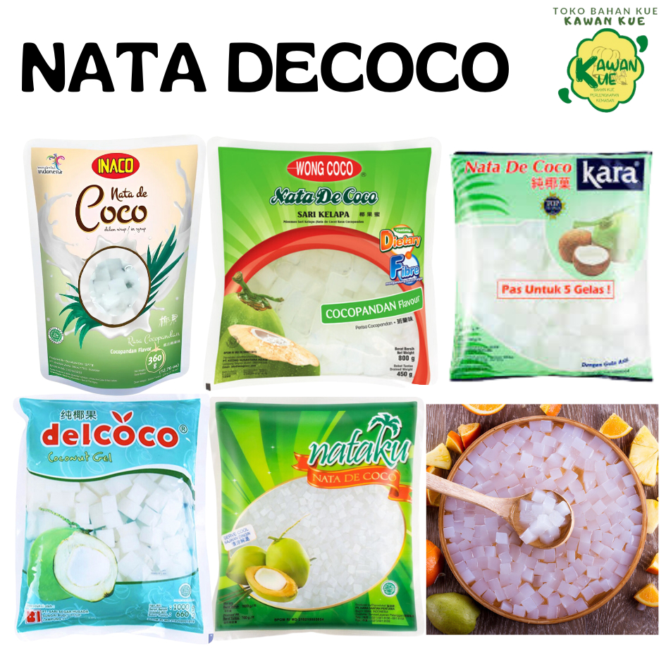 Jual Nata Decoco Kemasan 1 kg dan Pouch/Topping Jelly/Sari Kelapa ...