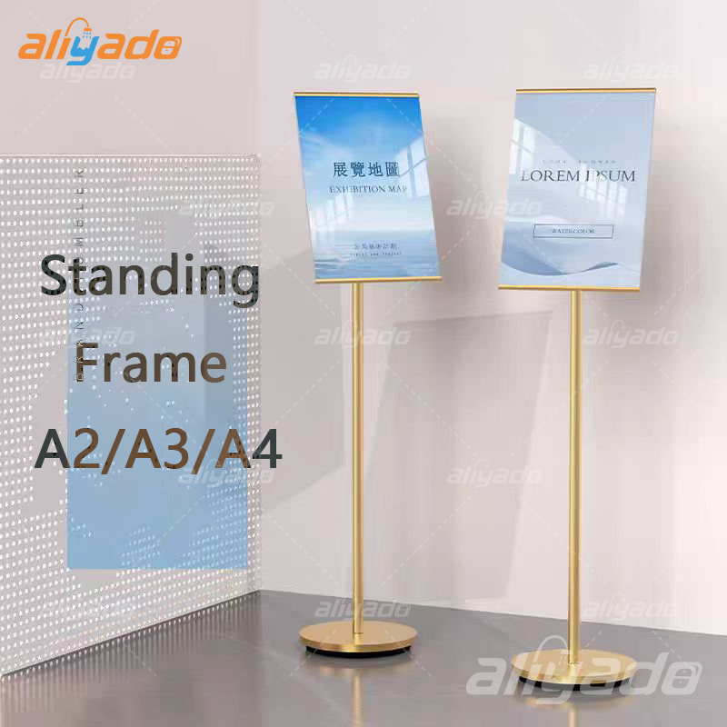 Jual ⚡Ready Standing Sign A4/A3/A2 Frame Floor Standing Acrylic Display ...