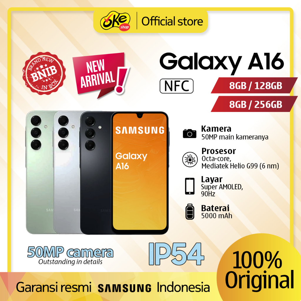 Jual Samsung Galaxy A16 5G 8/256GB A16 LTE 8/128GB 8/256GB Garansi ...