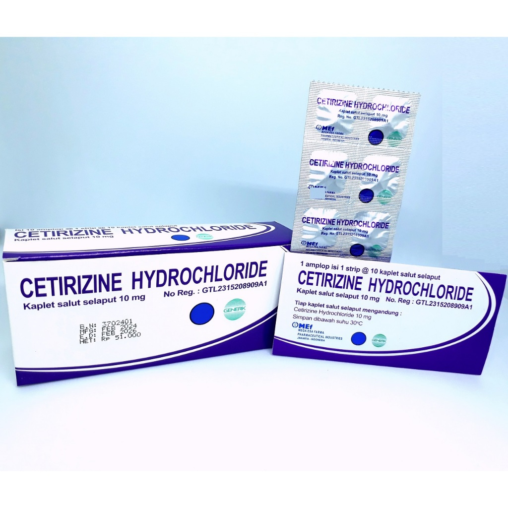 Jual Cetirizine Hcl 10 Mg Tablet Obat Terlengkap & Harga Terbaru Juni ...