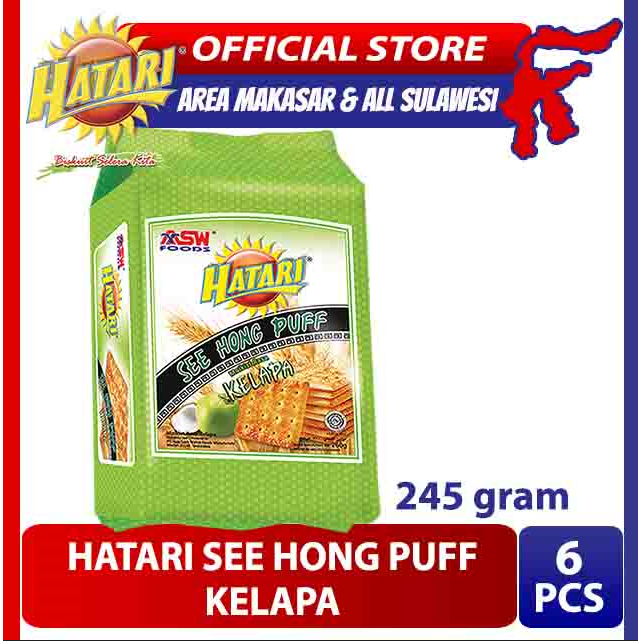 Jual Hatari GABIN See Hong Puff Kelapa 245 Gram ( 6 Pcs ) - Banded | Shopee Indonesia