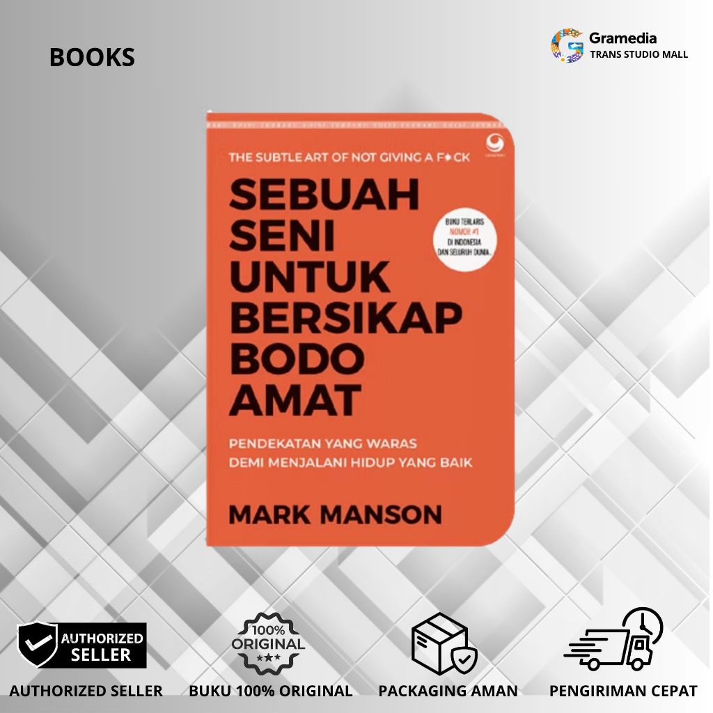 Jual Gramedia Bandung TSM - Buku Best Seller BB20 ORI Sebuah Seni untuk ...
