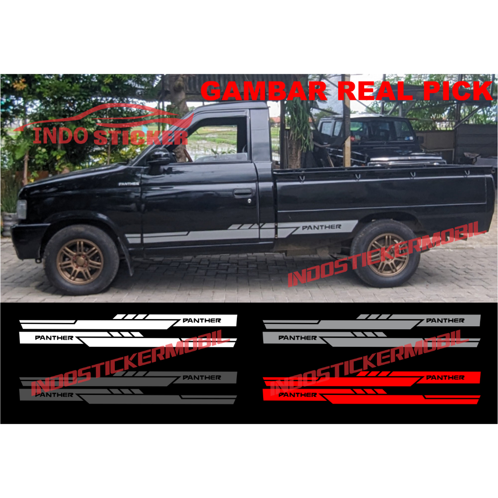 Jual Sticker stiker mobil pickup panther striping stiker mobil pick up ...