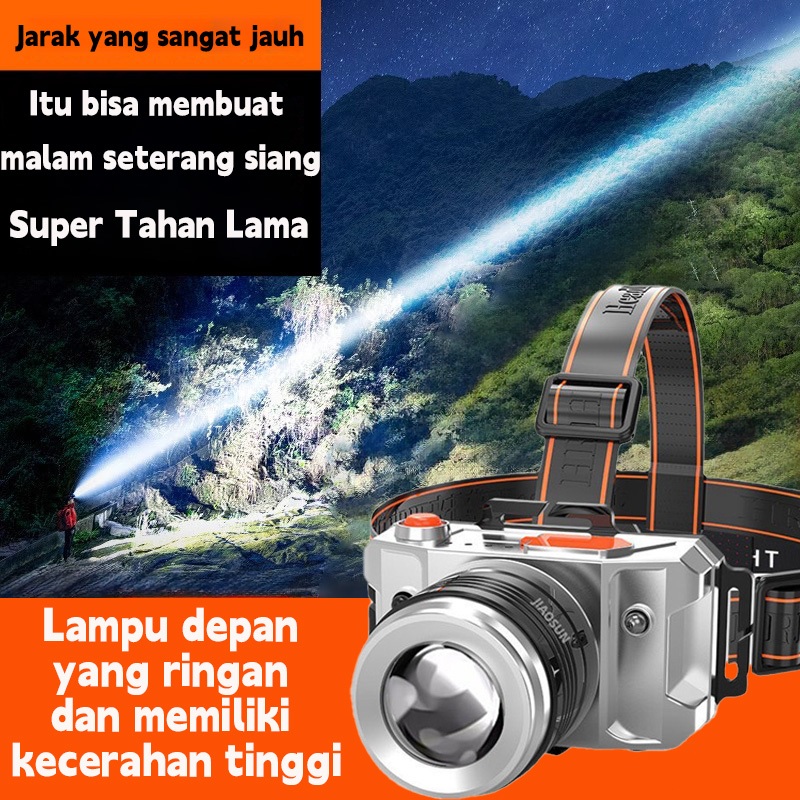 Jual Pencahayaan kuat jarak jauh yang ringan SENTER KEPALA, mudah dibawa ke luar ruangan, khusus ...