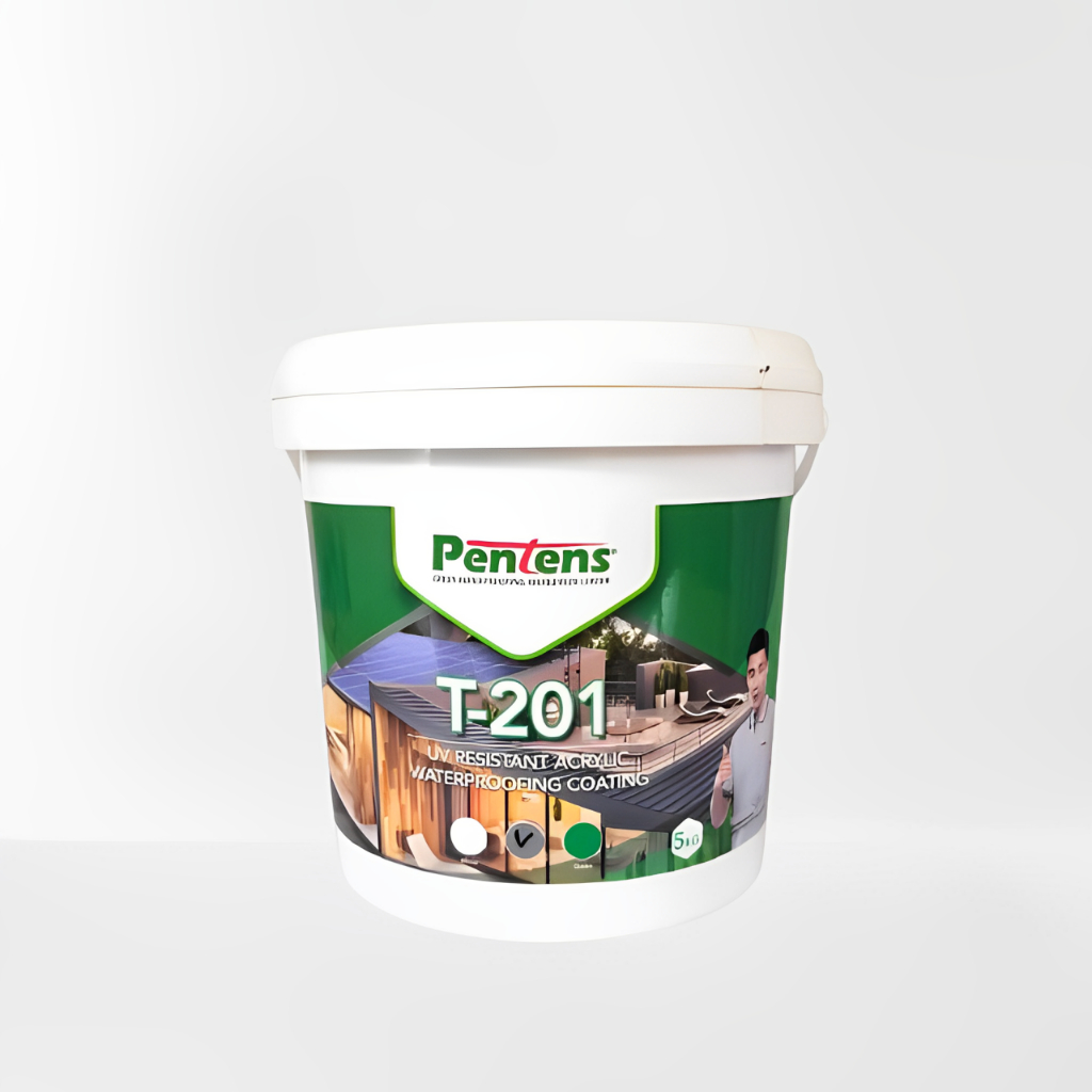 Jual PENTENS 5 kg T-201 UV Resistant Acrylic Waterproofing Coating 5KG | Shopee Indonesia