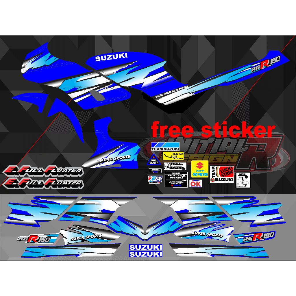 Jual Striping suzuki rgr 150 sprinter ( bisa request warna ) | Shopee ...