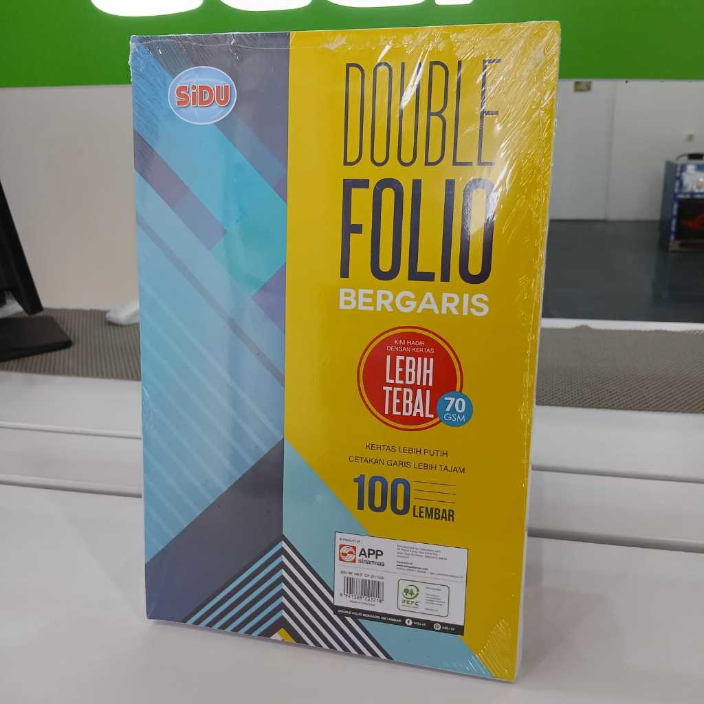Jual KERTAS DOUBLE POLIO BERGARIS SIDU ISI 100 | Shopee Indonesia