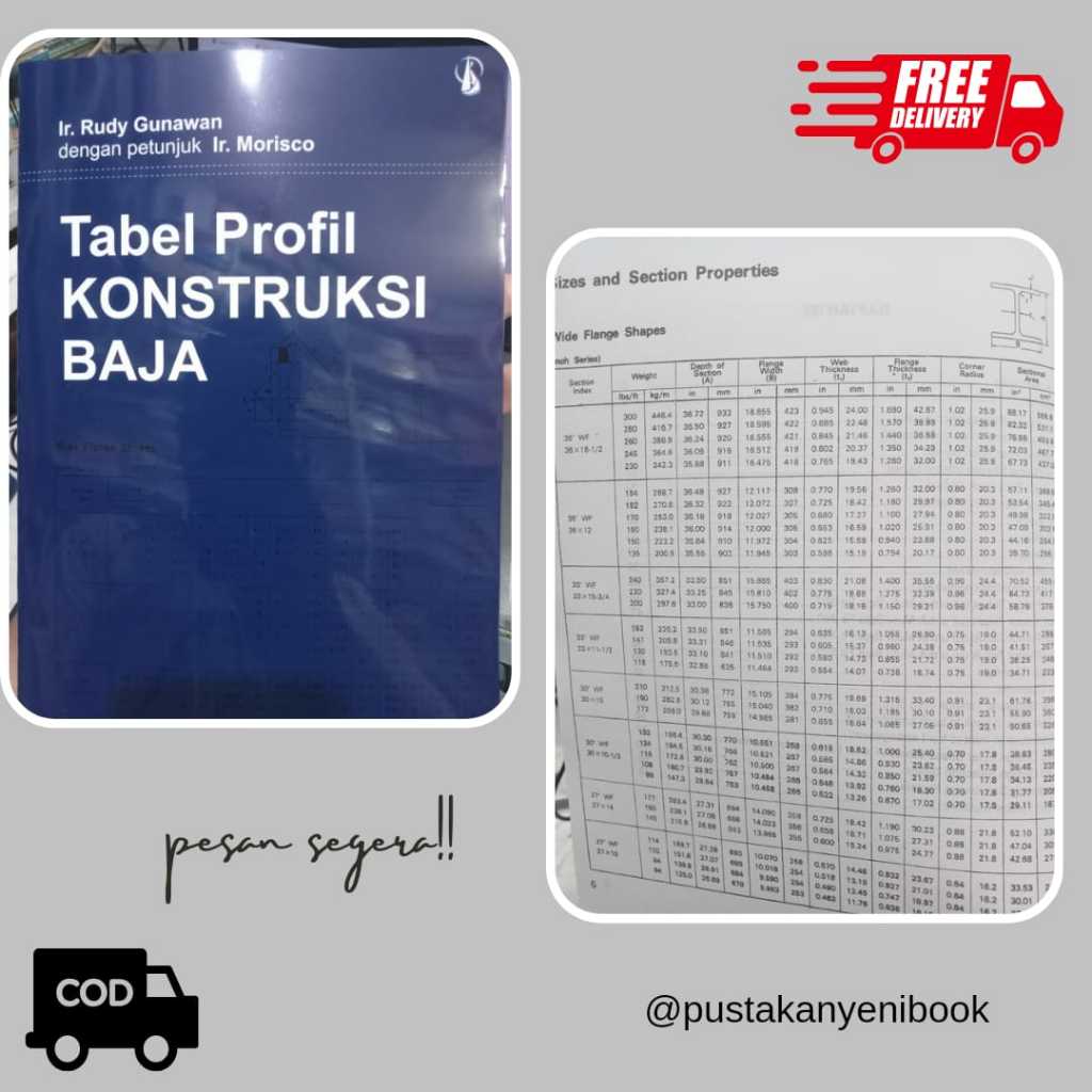 Jual BUKU TABEL PROFIL KONSTRUKSI BAJA | Shopee Indonesia