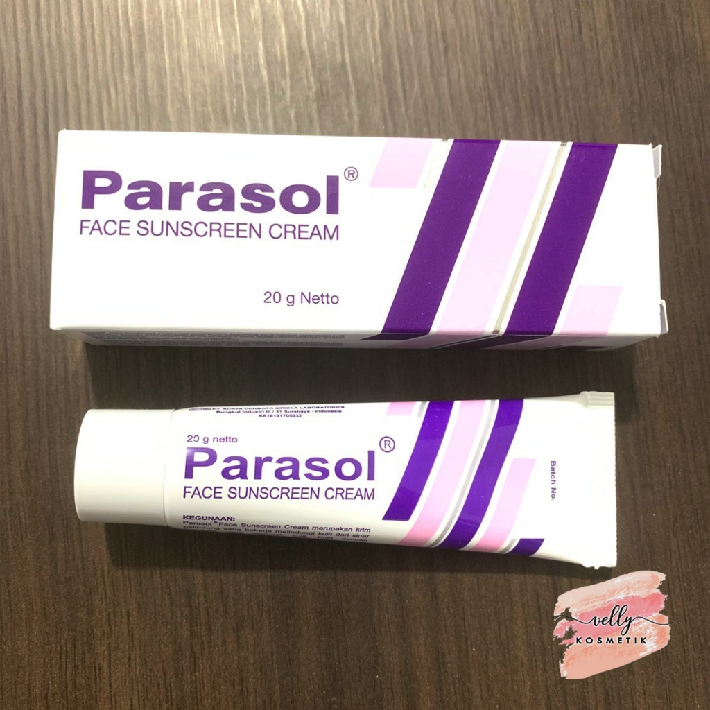 Jual PARASOL Face Sunscreen Cream (UNGU) 20gr | Shopee Indonesia