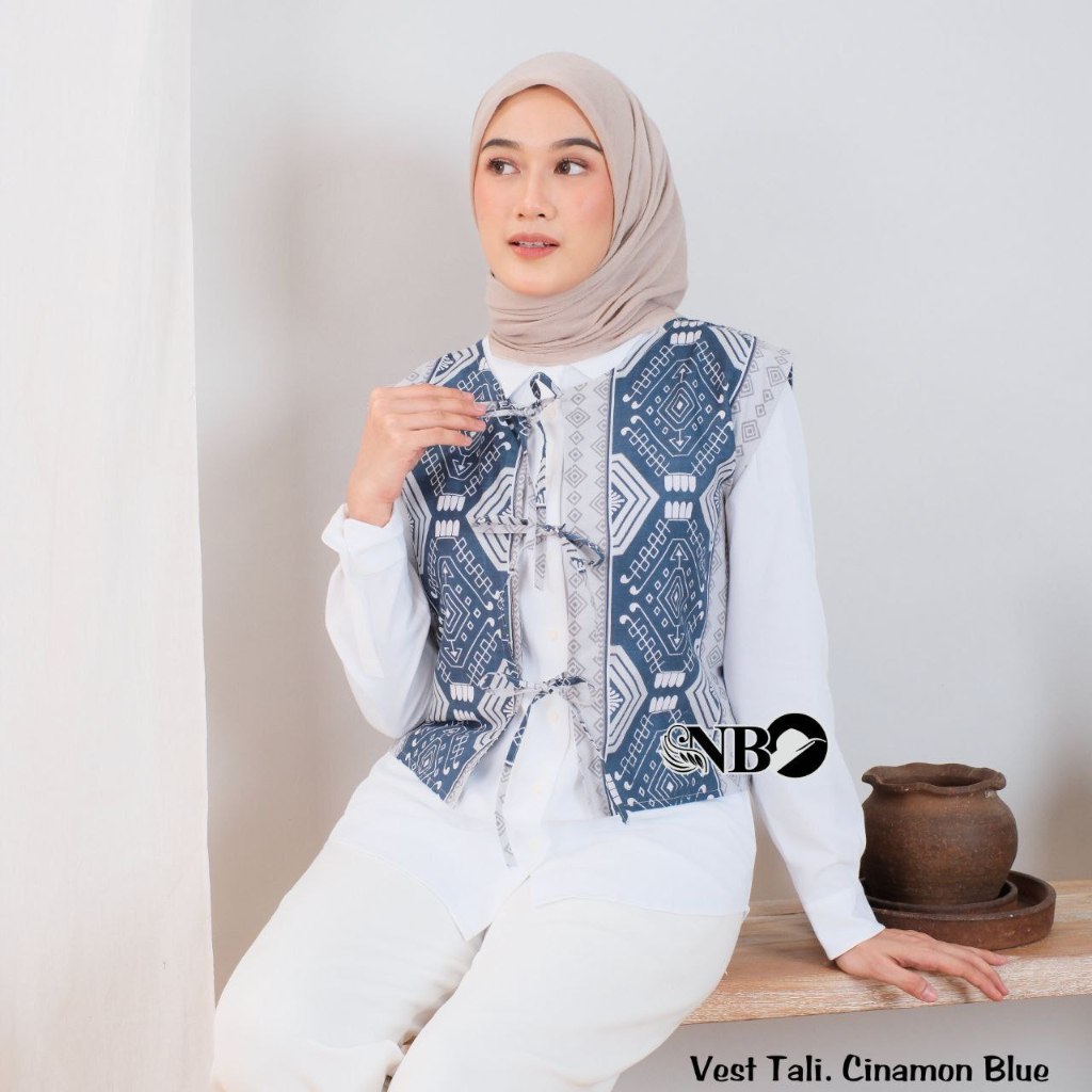 Jual VEST BATIK WANITA MODERN MONALISA GENES Asli Pekalongan | Shopee ...