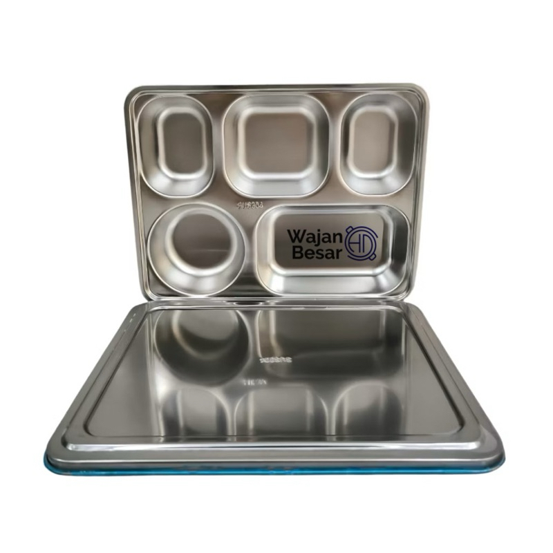 Jual Food Tray Plato Stainless 304 Food Grade Tempat makanan Sayur ...