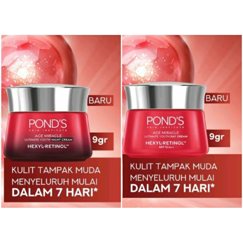 Jual Ponds Age Miracle Day&Night Cream 9gr | Shopee Indonesia