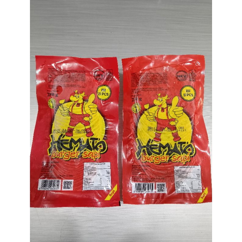 Jual Hemato Burger Sapi 250gr / Smoked Beef Burger / Isian Burger ...