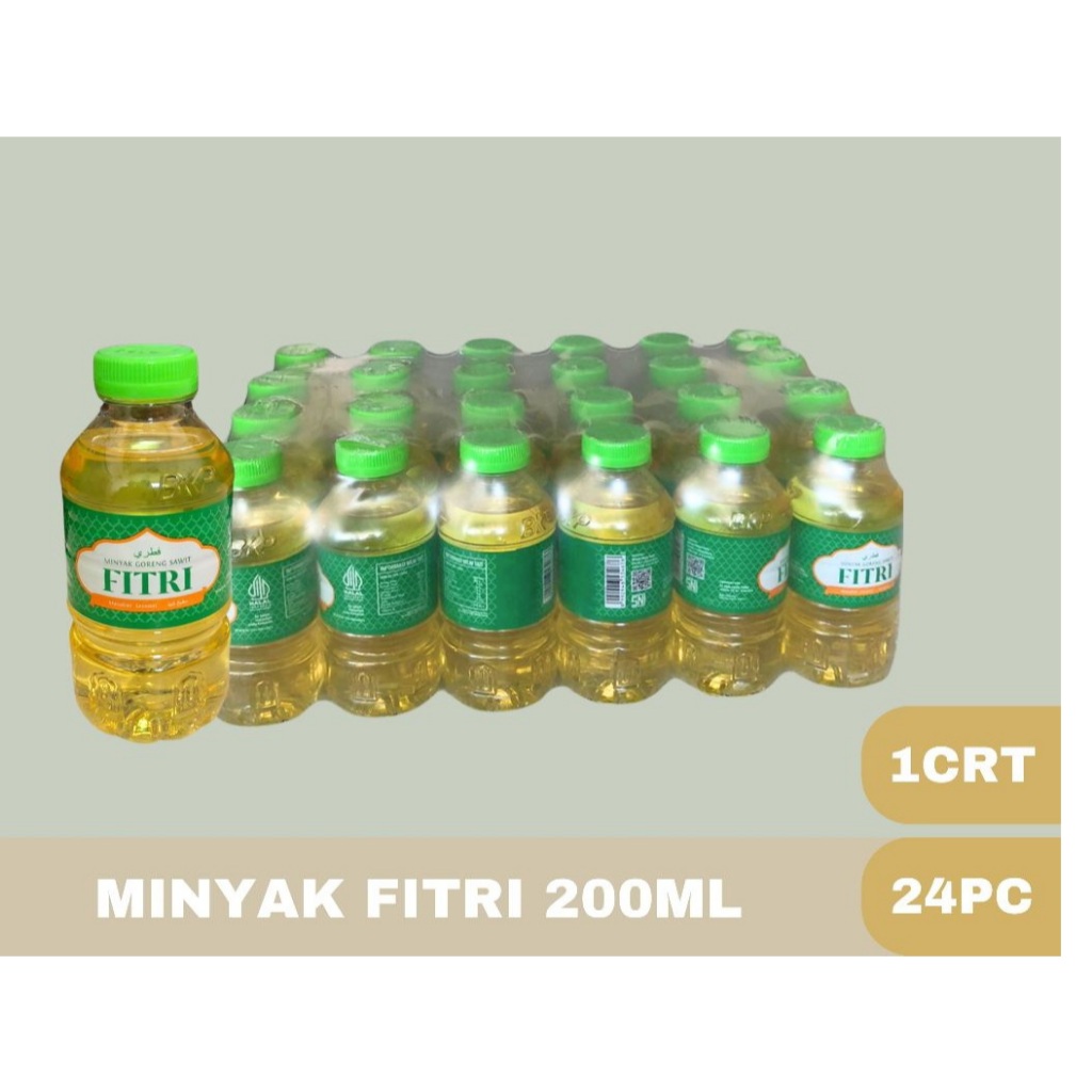 Jual Minyak Goreng Fitri 200 ML (1 Krat 24 botol) / 400 ML (1 Krat 12 botol) | Shopee Indonesia