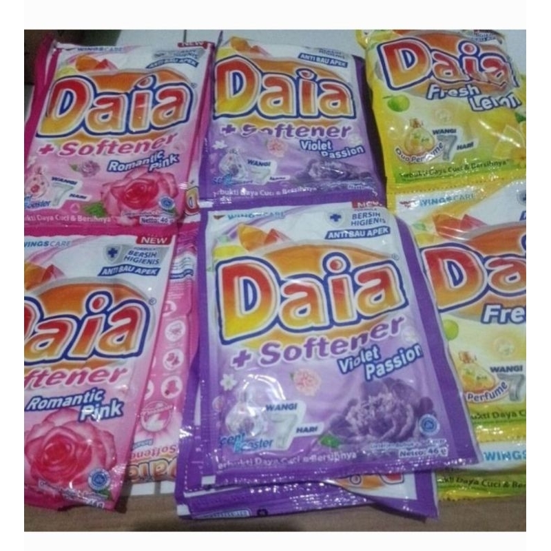 Jual DAIA DETERGEN BUBUK RENCENG (2×6 PCS) | Shopee Indonesia