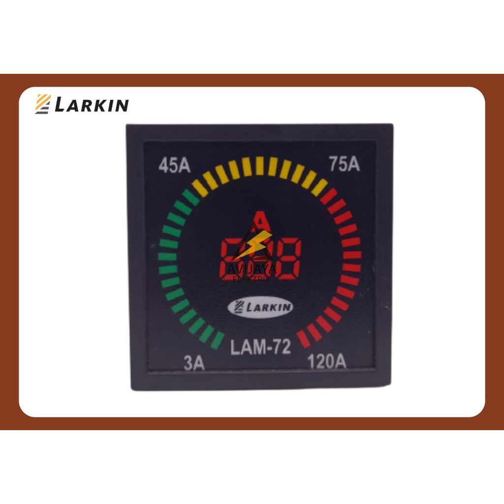 Jual LARKIN DIGITAL AMPERE METER/PANEL METER 72X72 LAM-72 | Shopee ...