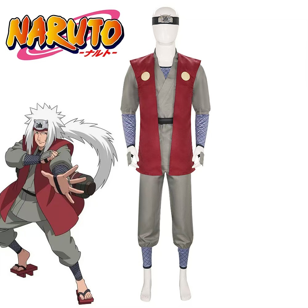 Jual Naruto cosplay set, Jiraiya cosplay costume, 1st generation Toad ...