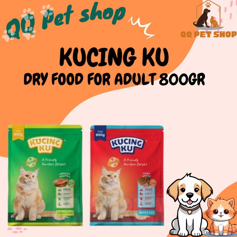 Jual KUCINGKU DRY FOOD FOR ADULT 800GR MAKANAN KERING 800GR | Shopee ...