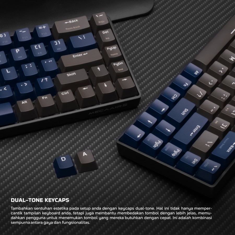 Jual Digital Alliance DA Meca Air S Wireless Layout 65% BT 2.4G Dual ...