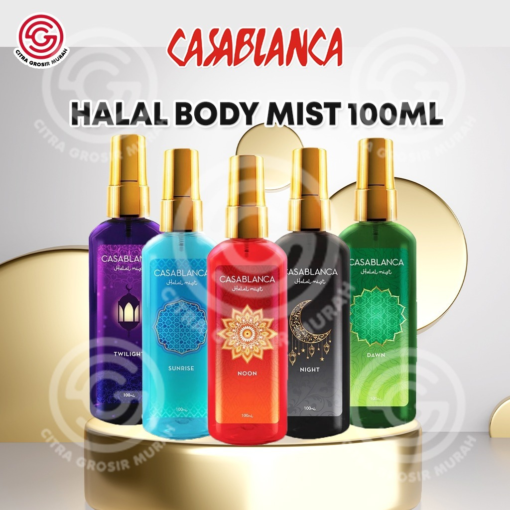 Jual CASABLANCA Halal Body Hijab Mist 100ML || Parfum Badan Khusus ...