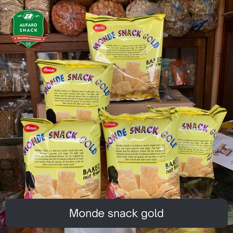 Jual MONDE SNACK GOLD 27 GRAM (EXP DATE AMAN) | Shopee Indonesia