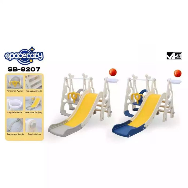 Jual Space Baby 3 IN 1 Mainan Perosotan dan Ayunan Anak SB 8207 / Mainan Perosotan Anak | Shopee ...