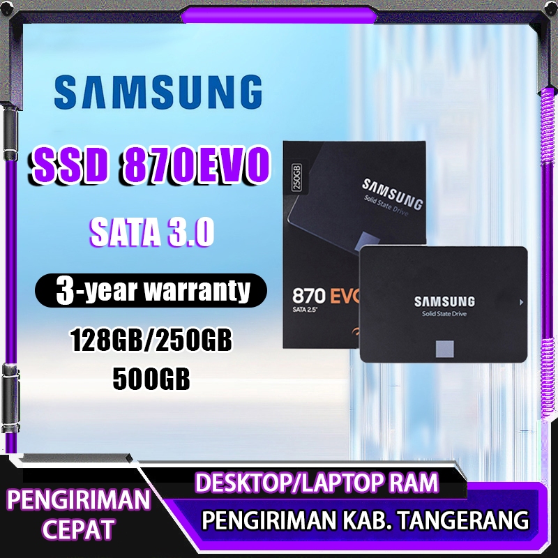 Jual SAMSUNG SSD 870EVO SATA 2.5'' SSD 1TB 500GB 250GB 128GB Internal Solid State Drive Storage ...