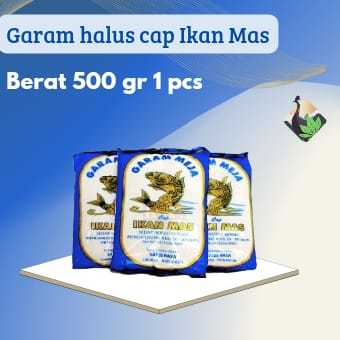 Jual Garam Meja Cap Ikan Mas 500 gr - 1 pcs | Shopee Indonesia