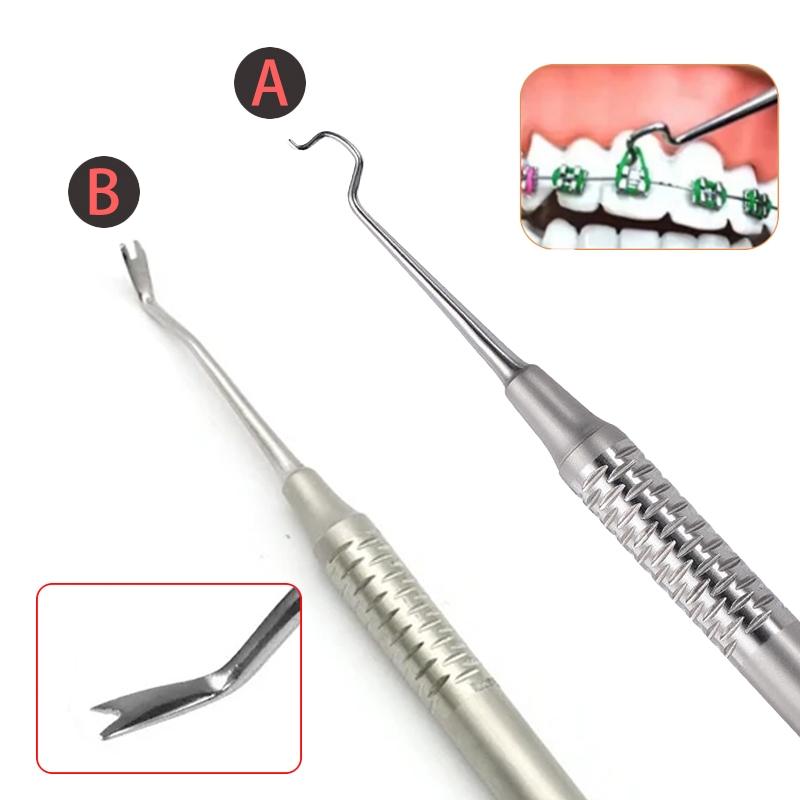 Jual Dental Orthodontic Ligature Tie Placer Tool Twirl-on Module Rubber ...