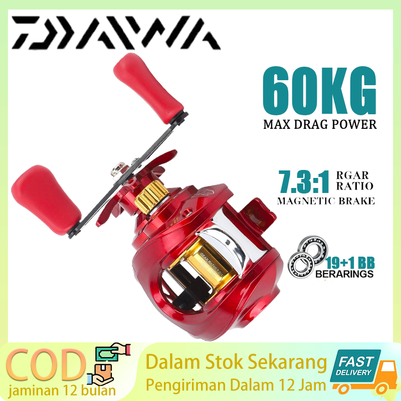Jual DAIWA Reel BC Casting Reel 7.3:1 Reel Bc 19+1BB 60KG Gulungan ...