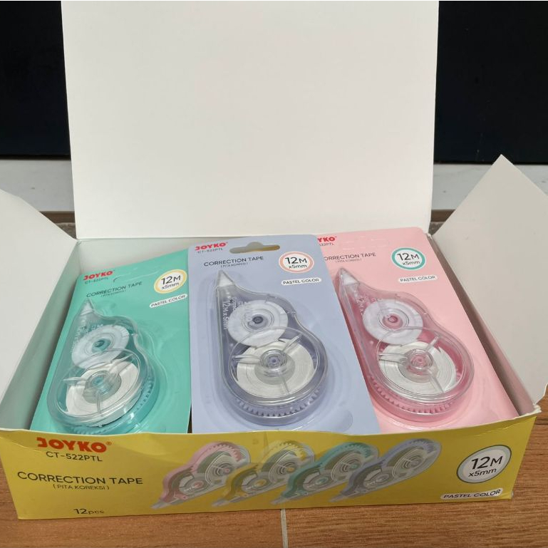 Jual {satuan} TIP EX Correction Tape CT-522 PTL Pastel / TIP EX JOYKO ...