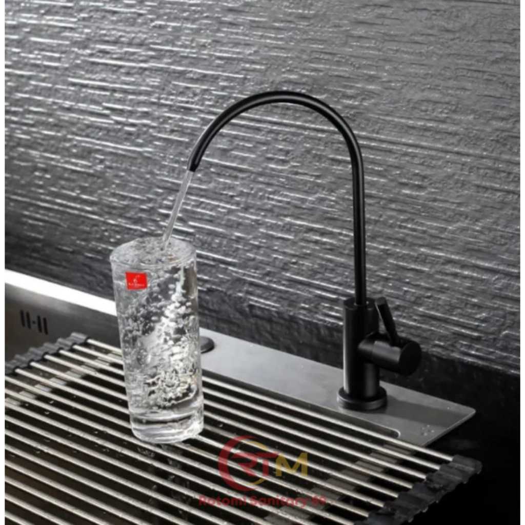 Jual Keran RO Kran Dapur Kran Angsa Cuci Piring Stainless Hitam Premium ...