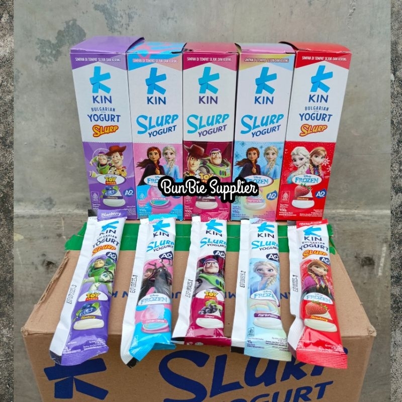 Jual KIN Yogurt SLURP Yogurt Stik 45gr x 10pcs (BOX) | Shopee Indonesia