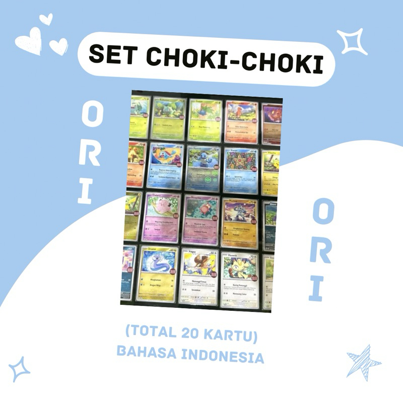 Jual Complete Set Choki Choki Promo Card Pokemon TCG Indonesia | Shopee ...