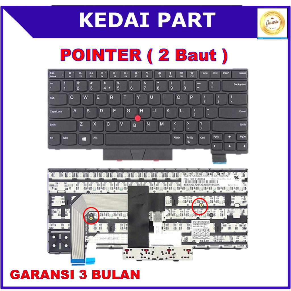 Jual Keyboard Lenovo Thinkpad T470 T480 A475 A485 Pointer | Shopee ...