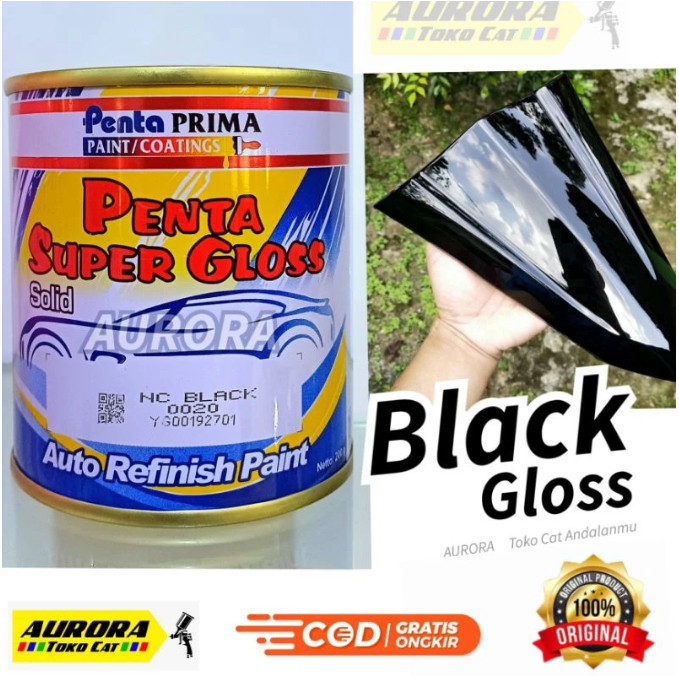 Jual Cat Penta Super Gloss Hitam NC Black 1Kg Solid Kualitas Terbaik ...