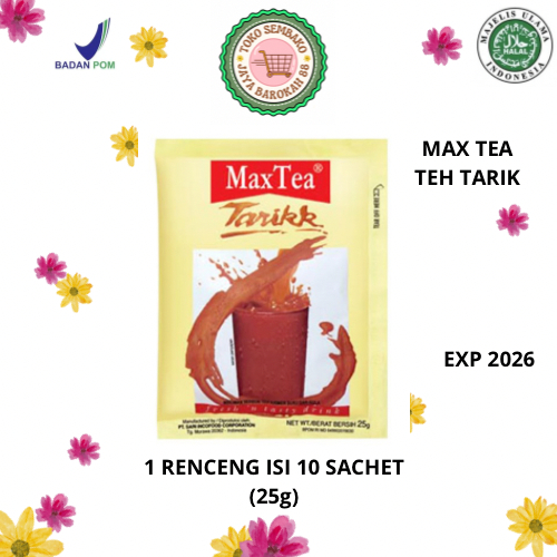 Jual MAX TEA TEH TARIK 1 RENCENG ISI 10 SACHET [25g] | Shopee Indonesia