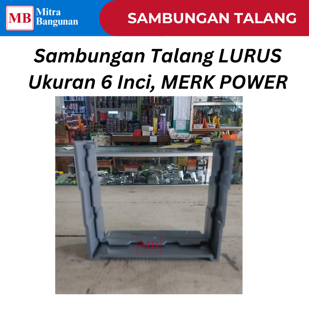 Jual POWER SAMBUNGAN LURUS TALANG AIR KOTAK PVC 6 INCI MURAH TEBAL ...