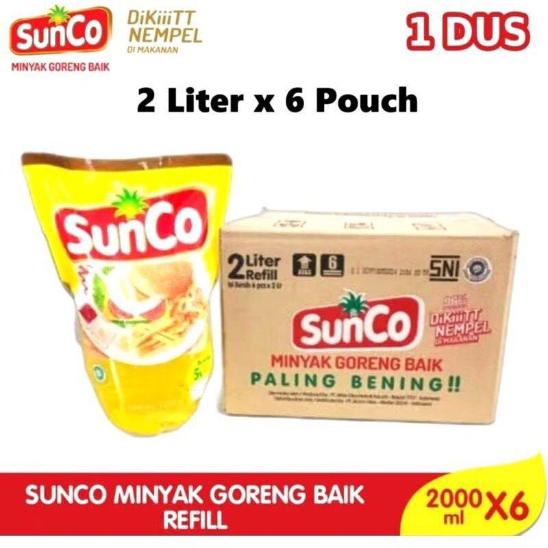 Jual Minyak Goreng Sunco 2 lt (1 dus = 6 Pouch) | Shopee Indonesia
