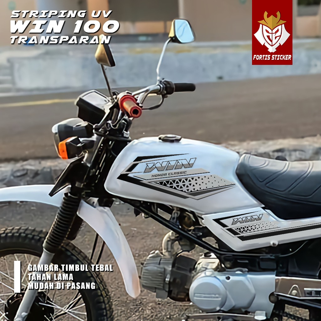 Jual Striping Stiker Variasi Honda Win 100 original Win Full Body UV ...