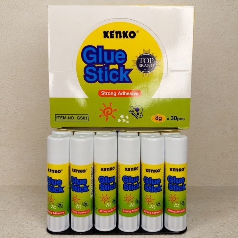 Jual Lem Stik Kenko 8 Gram Glue Stick 1 Box isi 30 Pcs | Shopee Indonesia