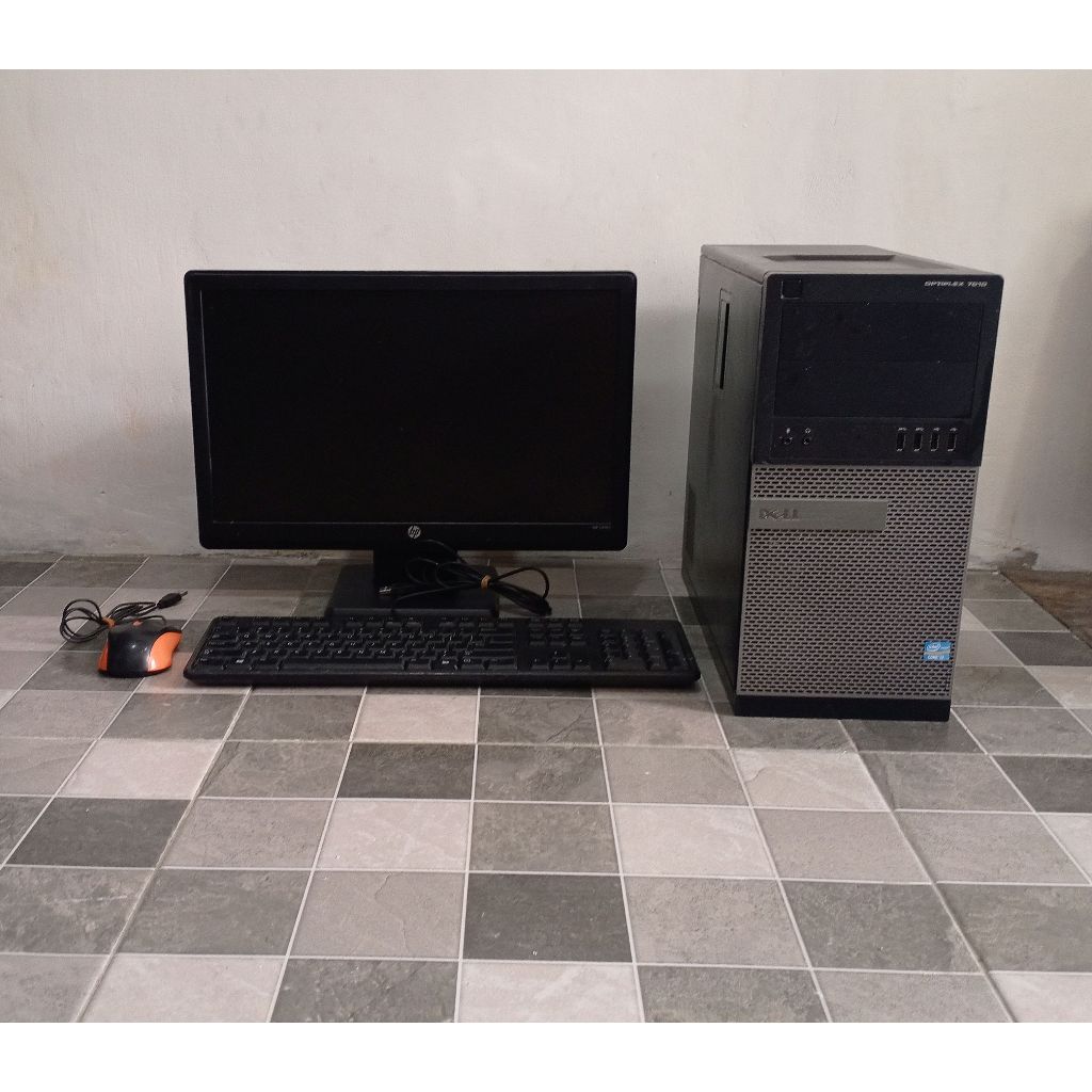 Jual Komputer Full Set Dell Core i3 Gen 2 , RAM 8GB, SSD 128GB & Monitor 19 Inch Bonus USB Wifi ...