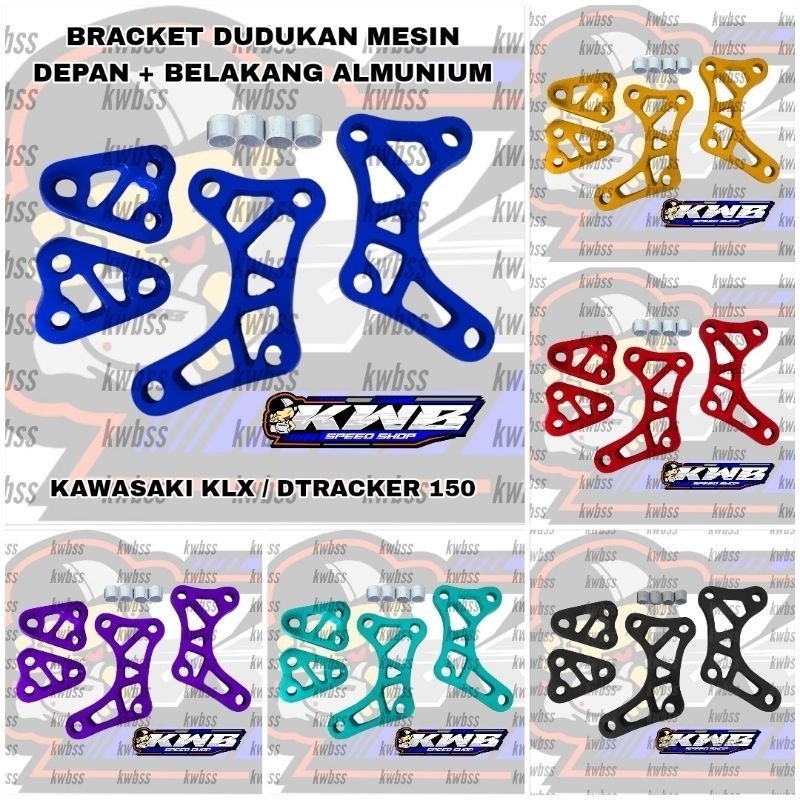Jual pangkon mesin dudukan mesin bracket breket mesin klx 150 dtracker ...
