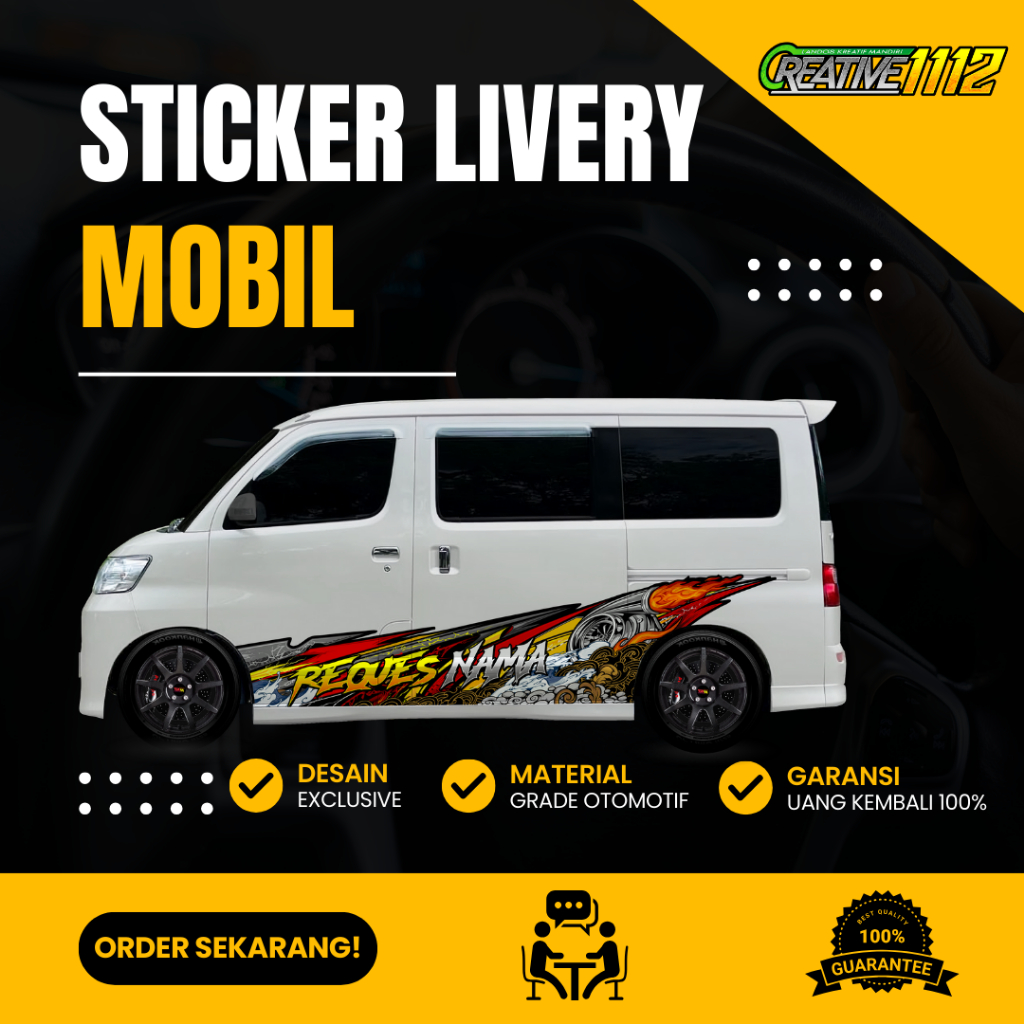 Jual TERBARU! STIKER MOBIL LUXIO LIVERY DECAL BISA KUSTOM NAMA TULISAN ...